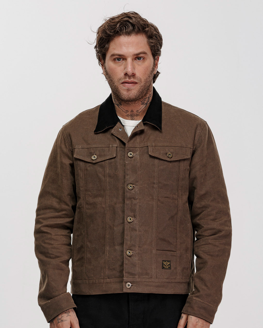 Wayfare Waxed Canvas Jacket - Caribou | Men's Outerwear – P&Co USA