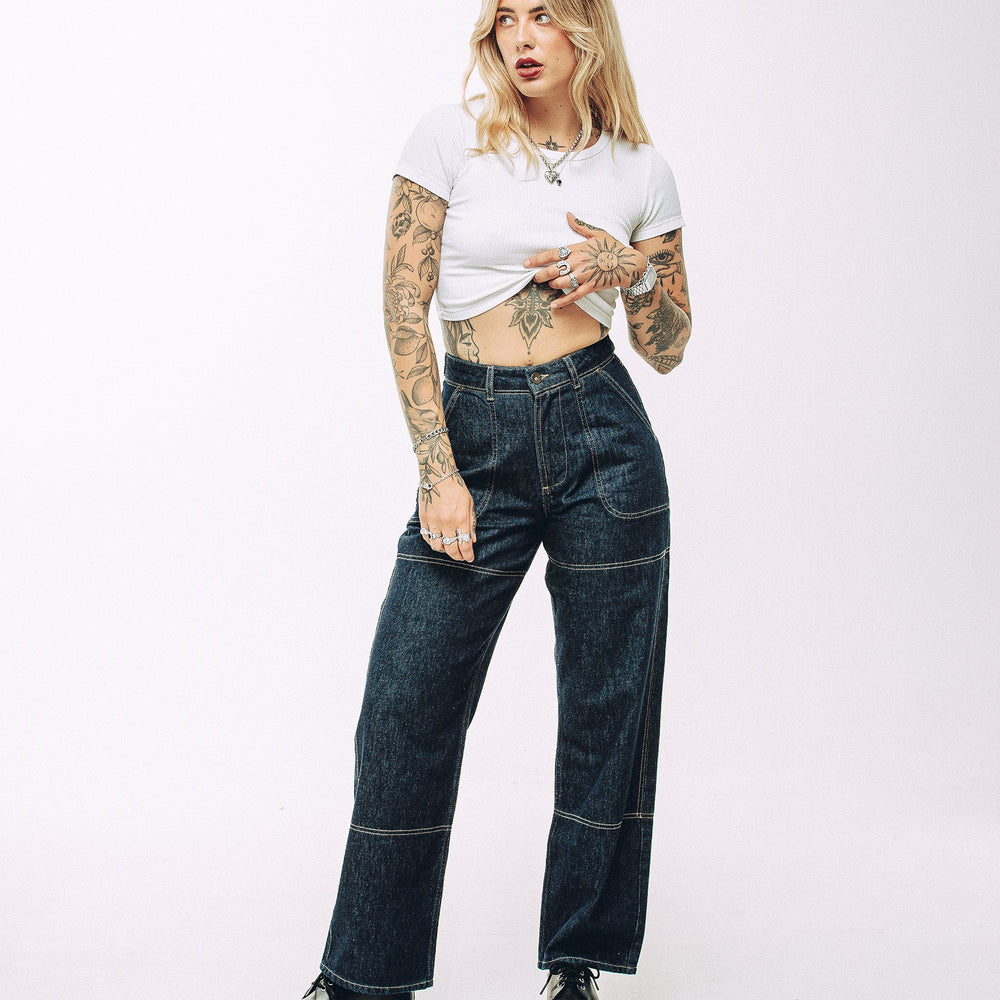 Indigo Denim Rosa Jean | Women's High-waisted Pants & P&Co - A Mindset ...