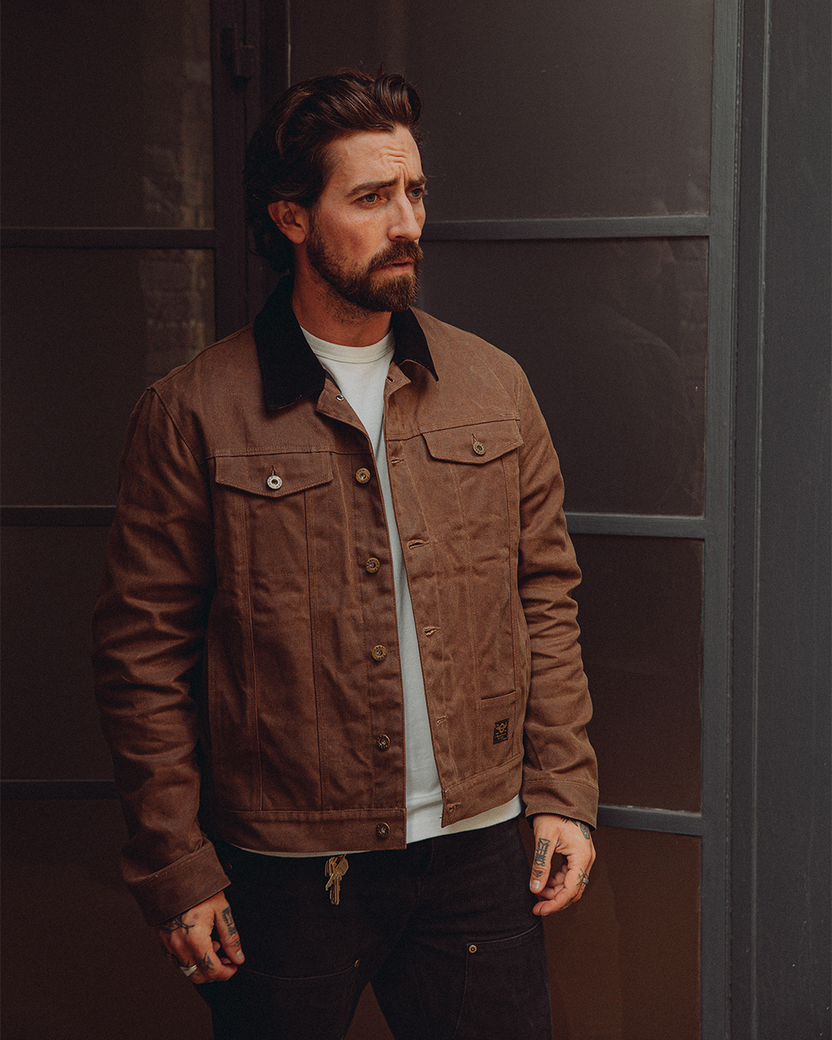 Wayfare Waxed Canvas Jacket - Caribou | Men's Outerwear – P&Co USA