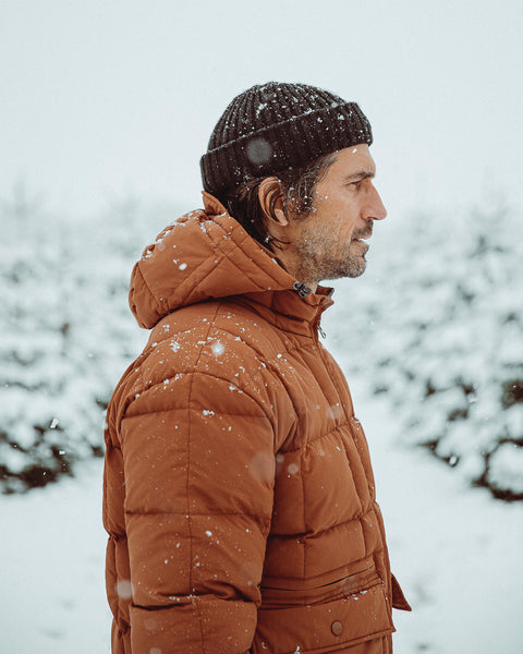 Rust Powell Quilted Puffer Jacket | Men's Outerwear – P&Co USA