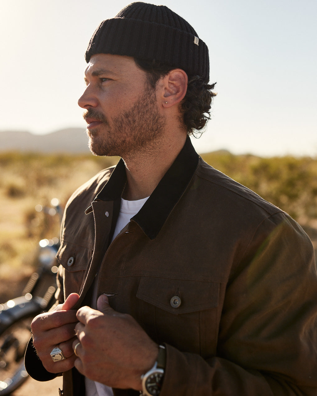 Wayfare Waxed Canvas Jacket - Caribou | Men's Outerwear – P&Co USA