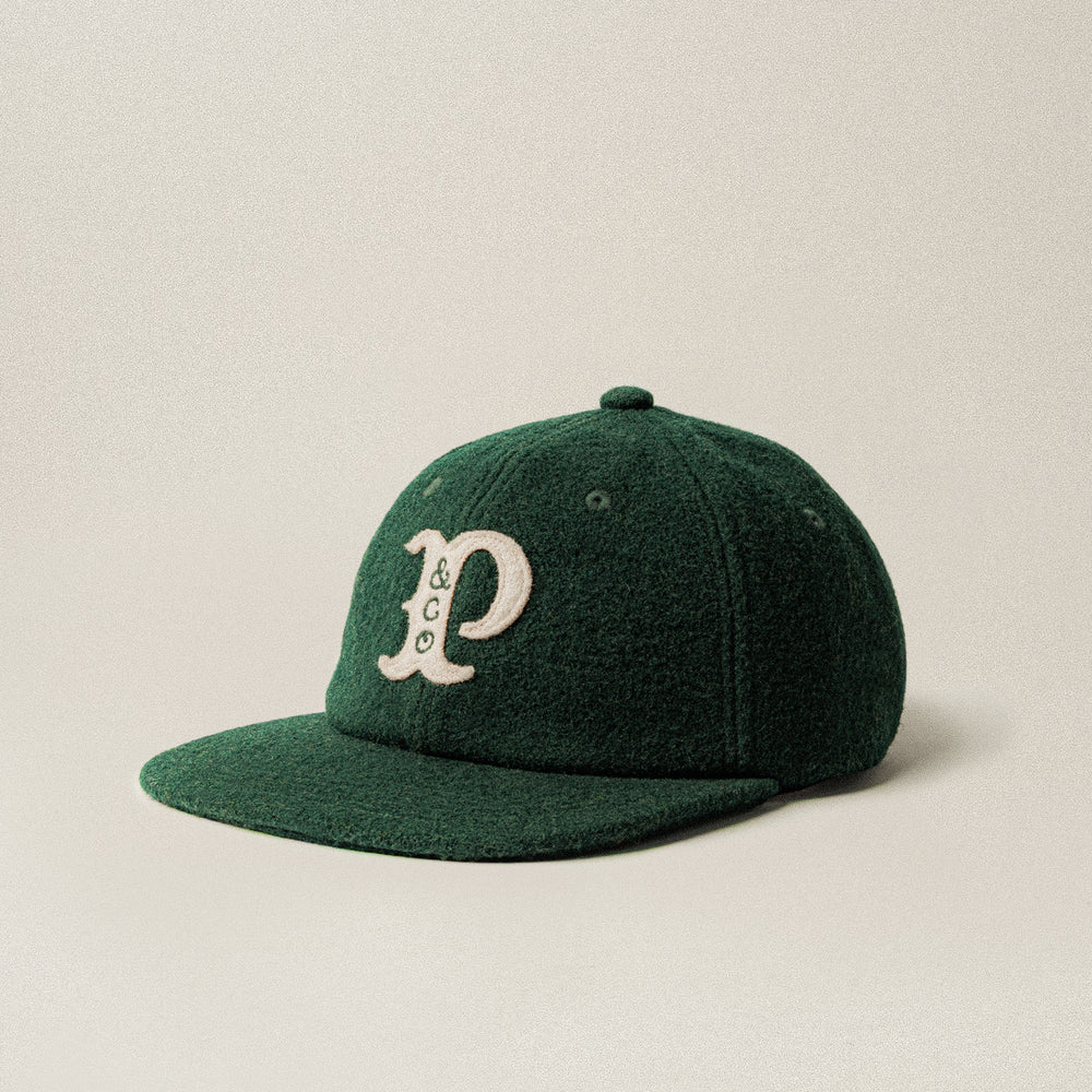 Green Varsity Wool 6 Panel Cap | Hats & Beanies & P&Co - A Mindset For ...