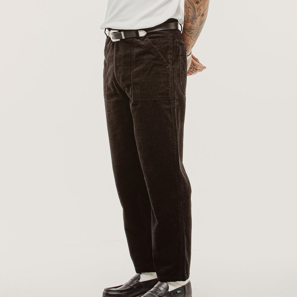 Black Cord Service Fatigue Pants | Men's Trousers & Jeans & P&Co - A ...