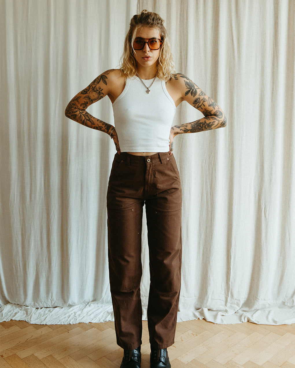 304 Albion Carpenter Pants - Caribou | Women's High-waisted Pants – P ...